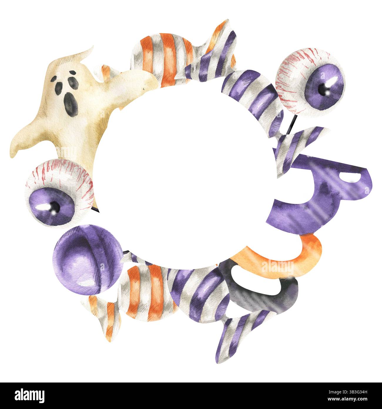 Cartoon halloween sweets candies hi-res stock photography and images ...