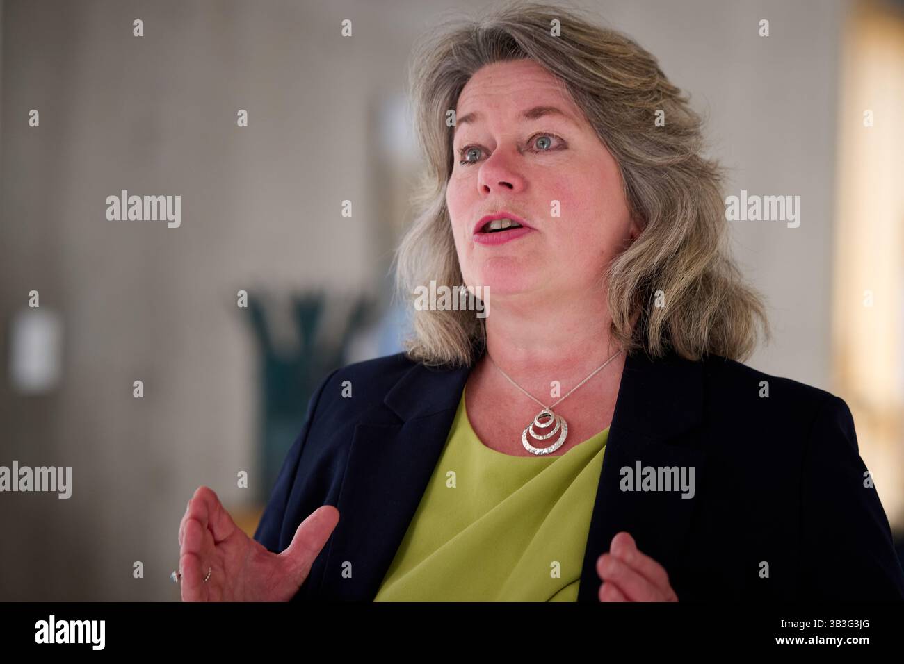 Edinburgh Scotland, UK 29 April 2025. Michelle Thomson MSP at the ...