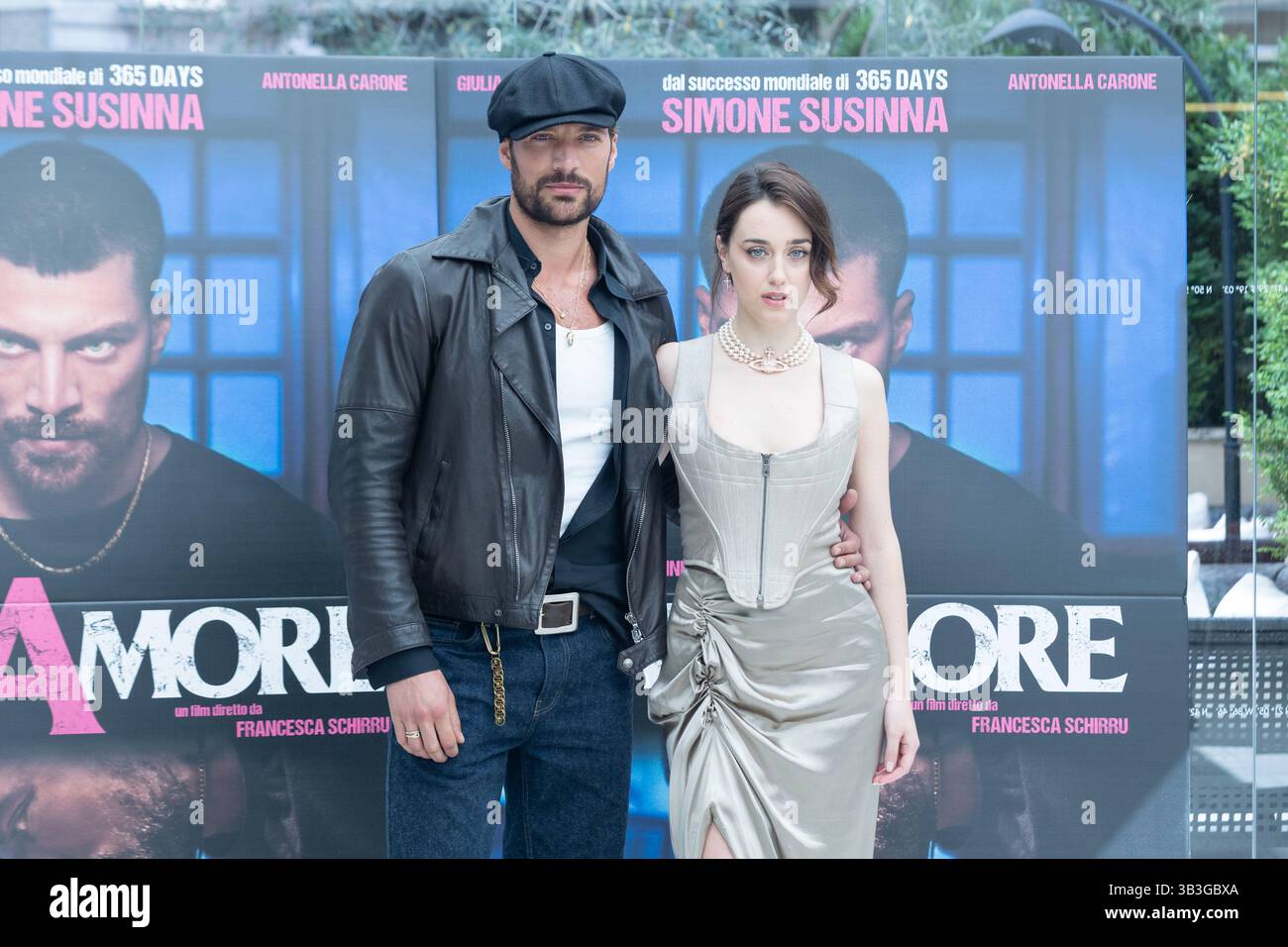 Rome, Italy. 28th Apr, 2025. 4/28/2025 Italian actress Giulia Schiavo and Simone Susinna attend ...