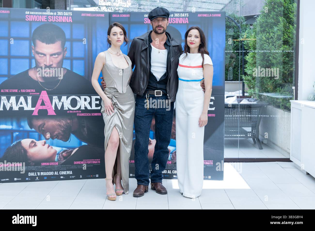 Rome, Italy. 28th Apr, 2025. Antonella Carone, Giulia Schiavo and Simone Susinna attend the ...