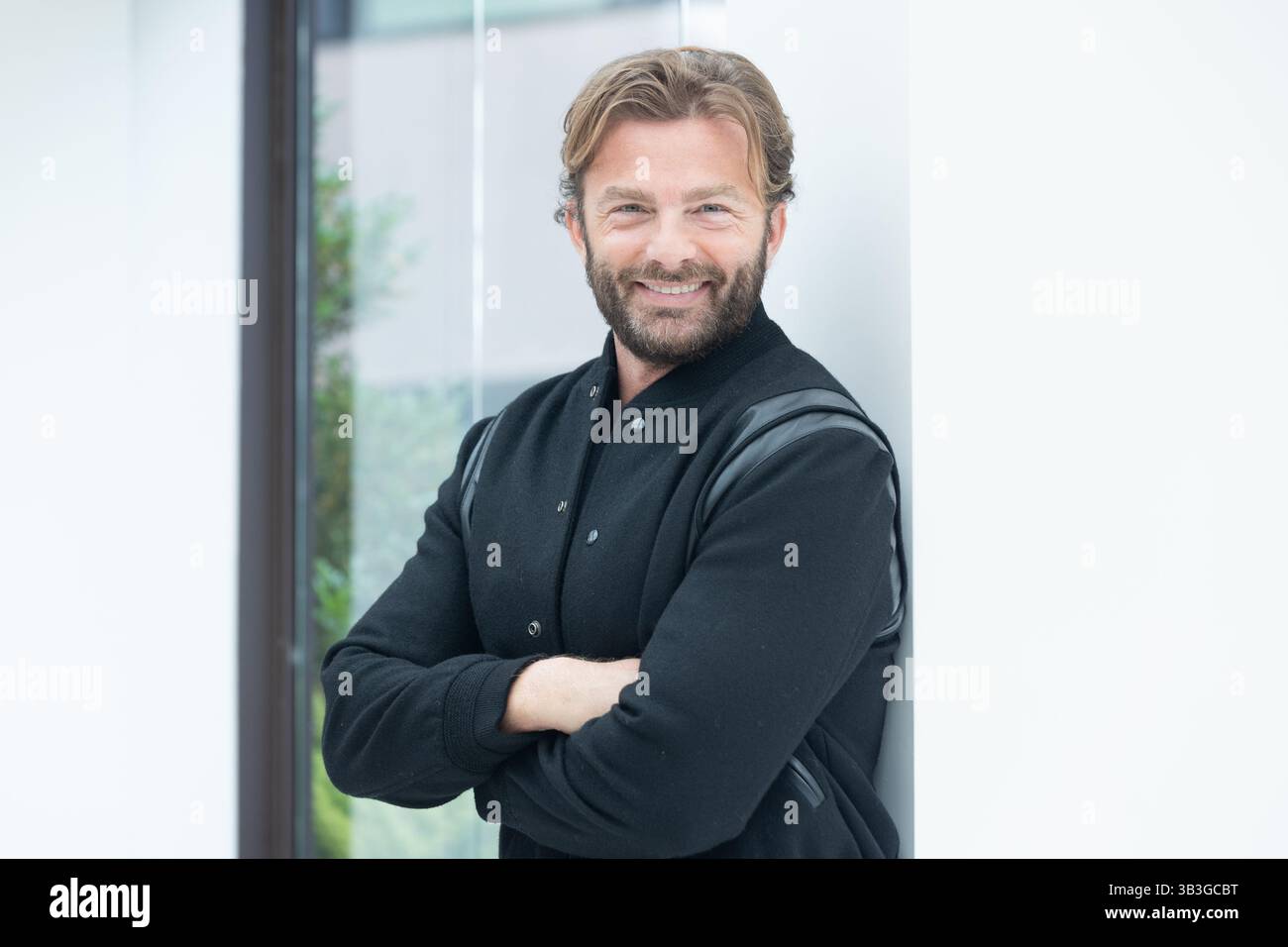 4/28/2025 Italian actor Simon Grechi attends the photocall of the film ...