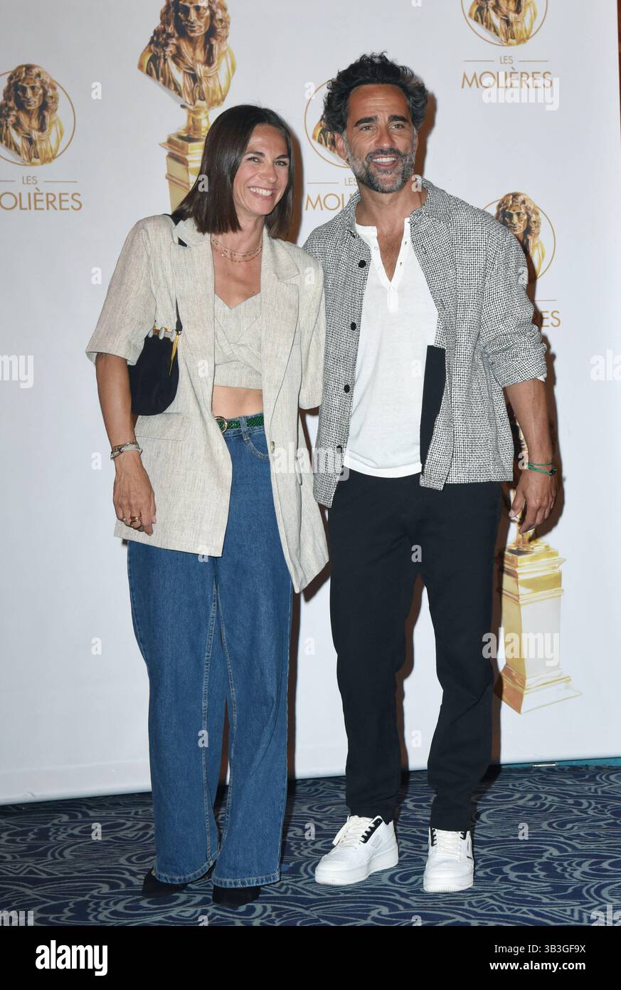 Virginie Stref and Florent Peyre at the 36th Molieres Award Ceremony at ...