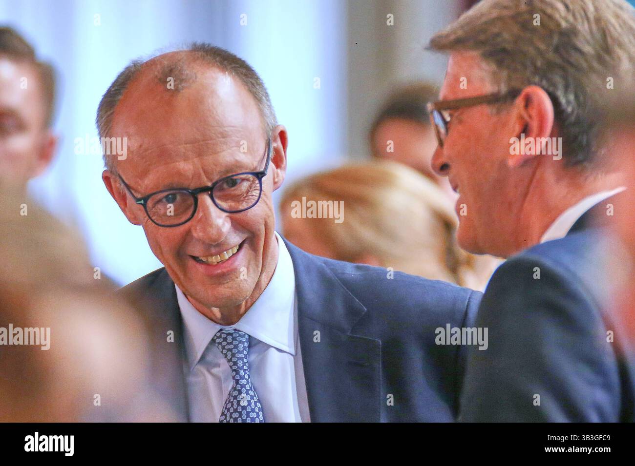 Berlin, Deutschland, 28.04.2025: Estrel: CDU-Bundesausschuss: Friedrich ...