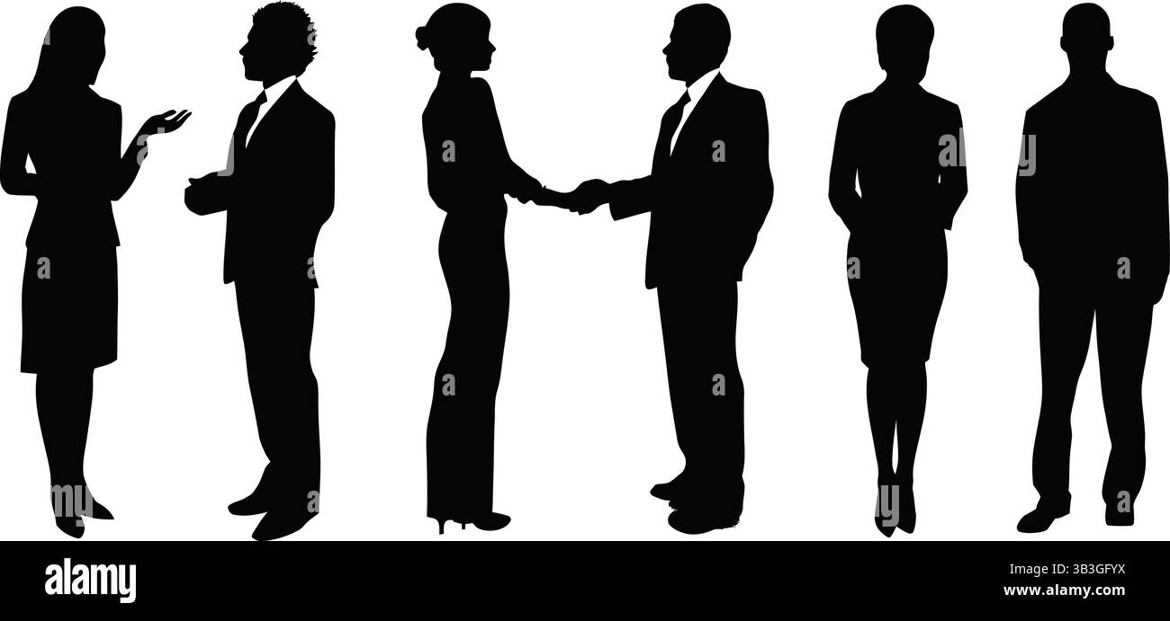 Professional Collection of Business People Silhouettes for Corporate ...