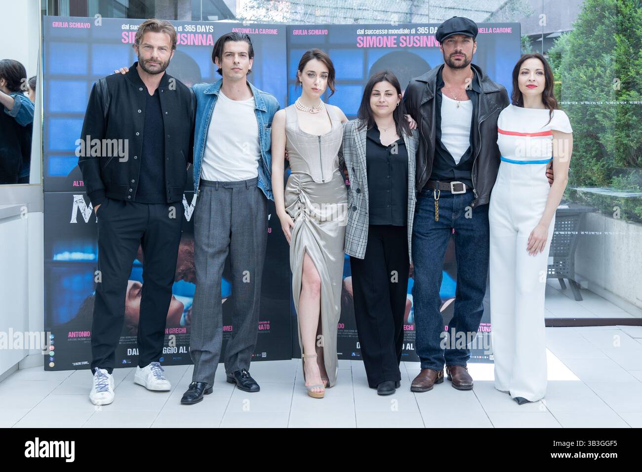 Rome, Italy. 28th Apr, 2025. 4/28/2025 Cast attends the photocall of tte film "Malamore" at the ...