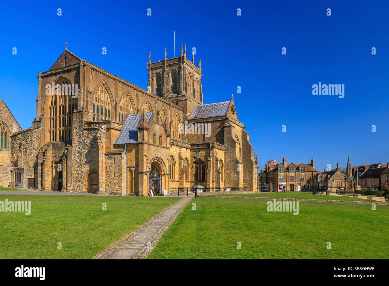 The historic Sherborne Abbey is a Grade 1 listed building with a ...