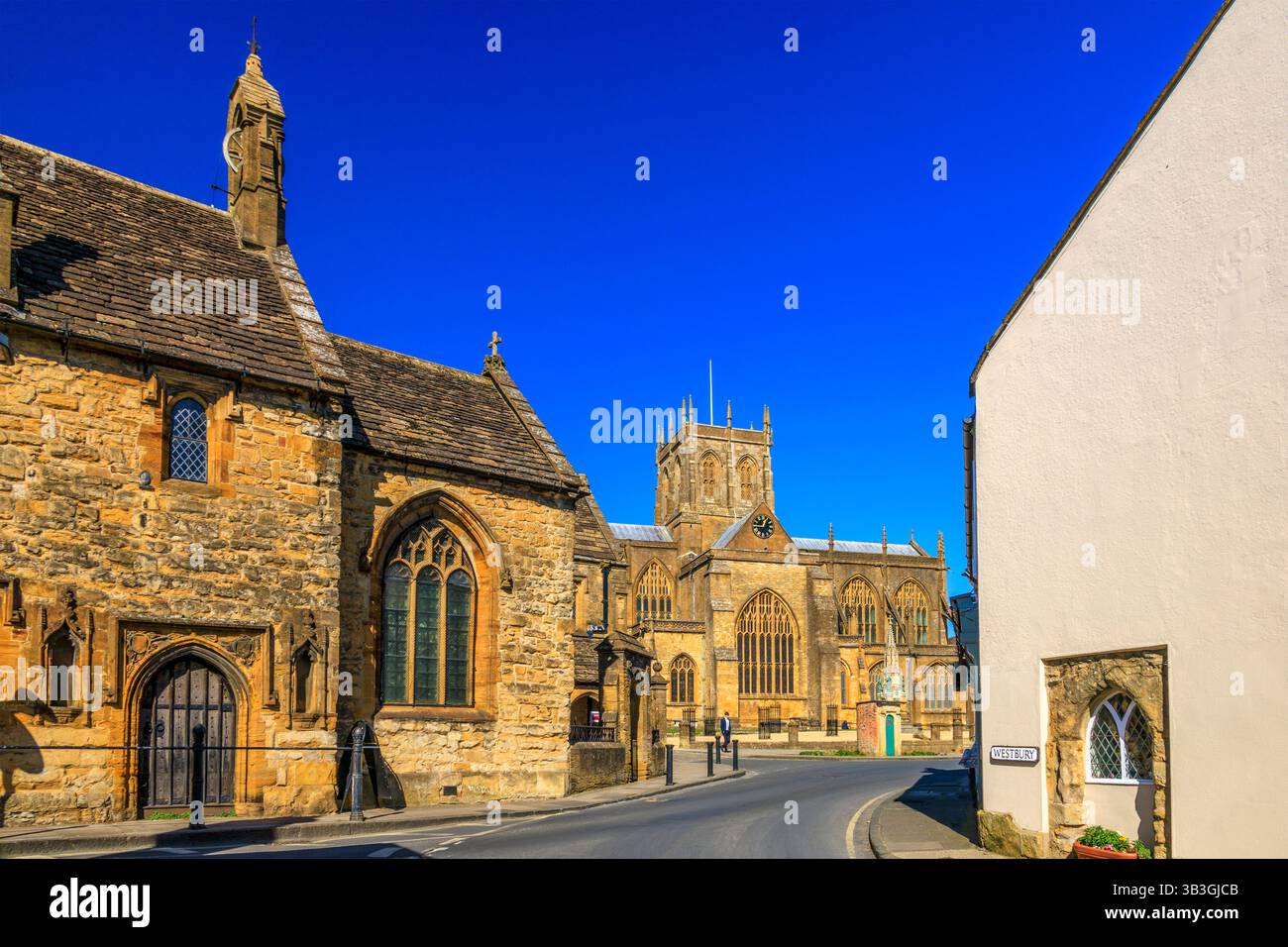 The historic Sherborne Abbey and Alms Houses are Grade 1 listed ...