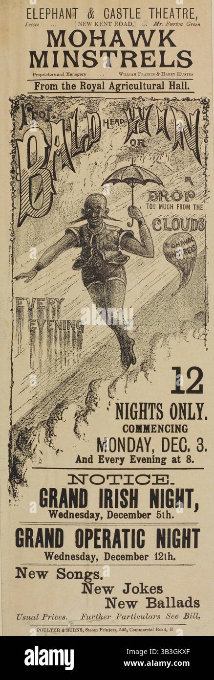 Victorian music hall poster hi-res stock photography and images - Alamy