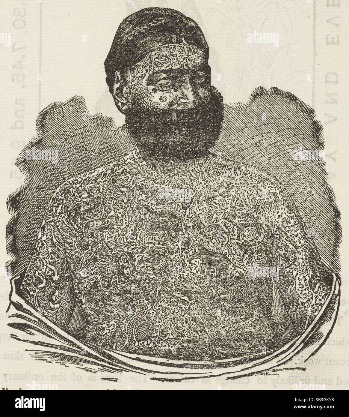 Captain Georges Costententus, The Tattooed Man at the Royal Aquarium in ...