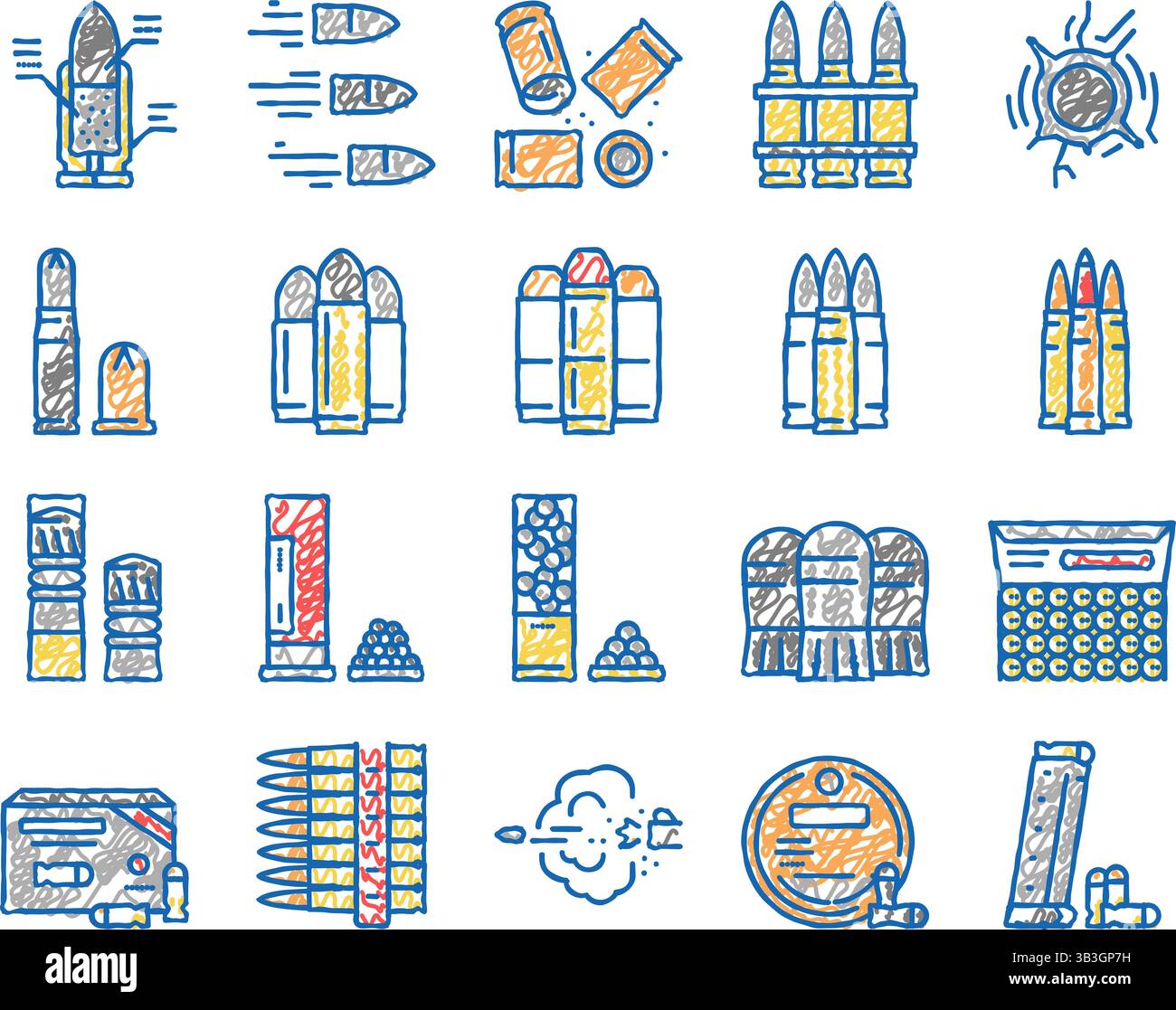 Armor piercing ammunition Stock Vector Images - Alamy