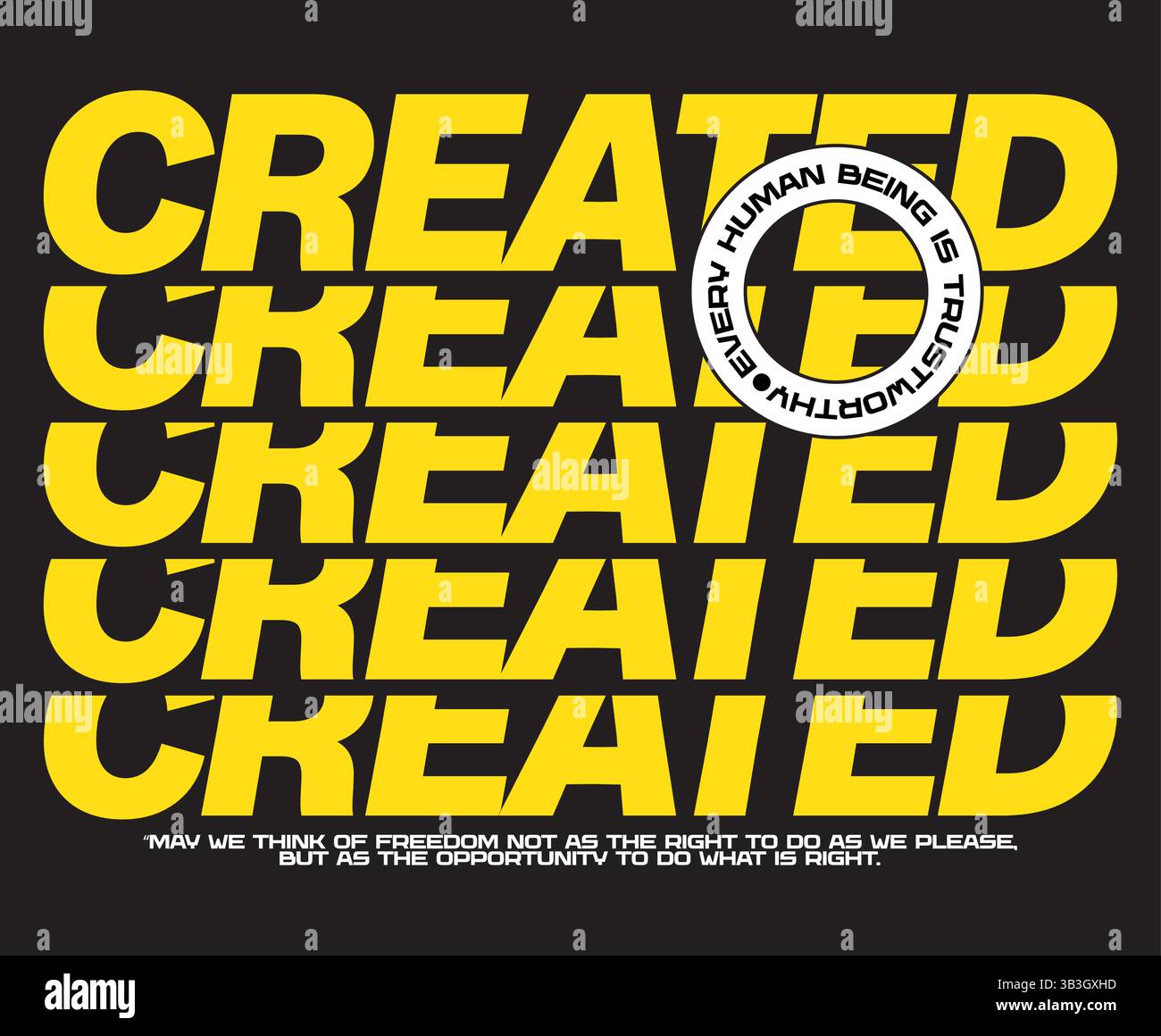 created Quote T-Shirt Design in Bold Brush Font Style – Positive Hand ...