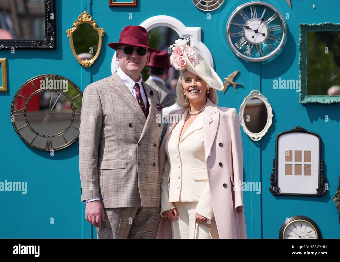 Raymond and Gillian Gilmourne on day one of the Punchestown Festival at ...