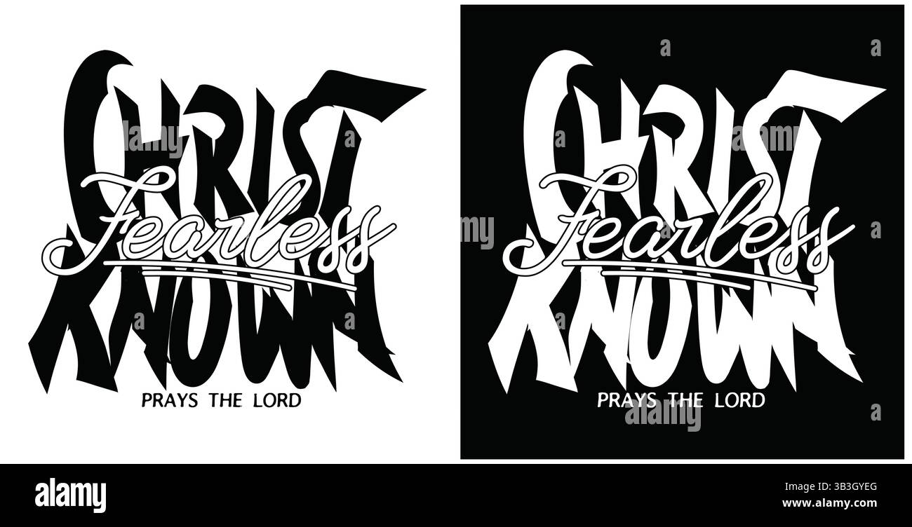 Faith Over Fear Religious Quote T-Shirt Design in Brush Script Font ...