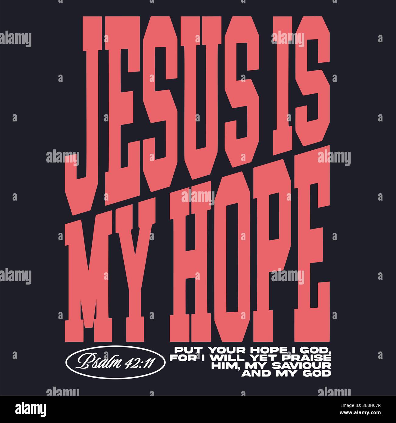 Jesus is my hope Quote T-Shirt Design in Brush Script Font Style ...