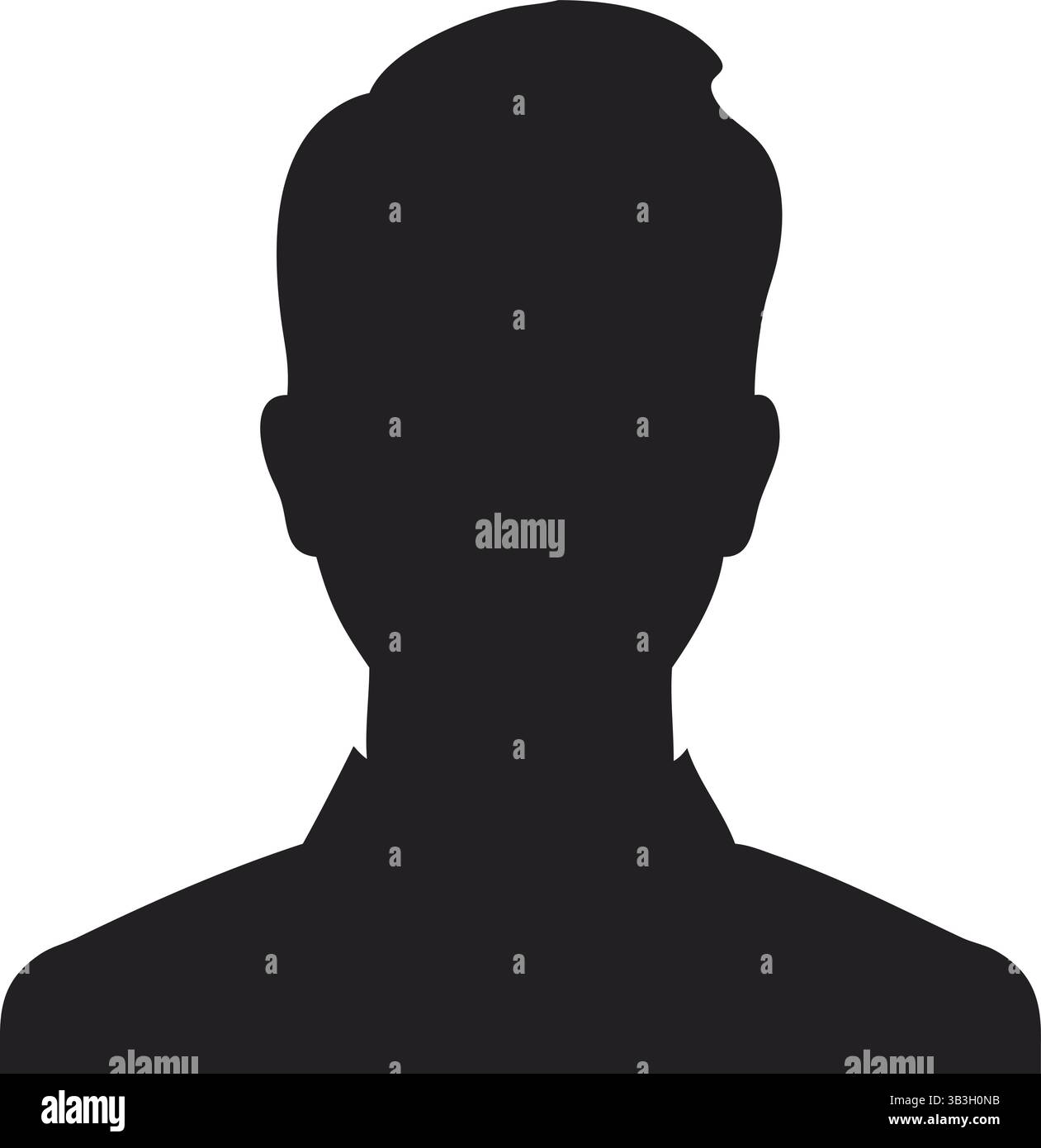 Faceless Man Silhouette Headshot | Profile | Minimalist | Mystery Stock ...