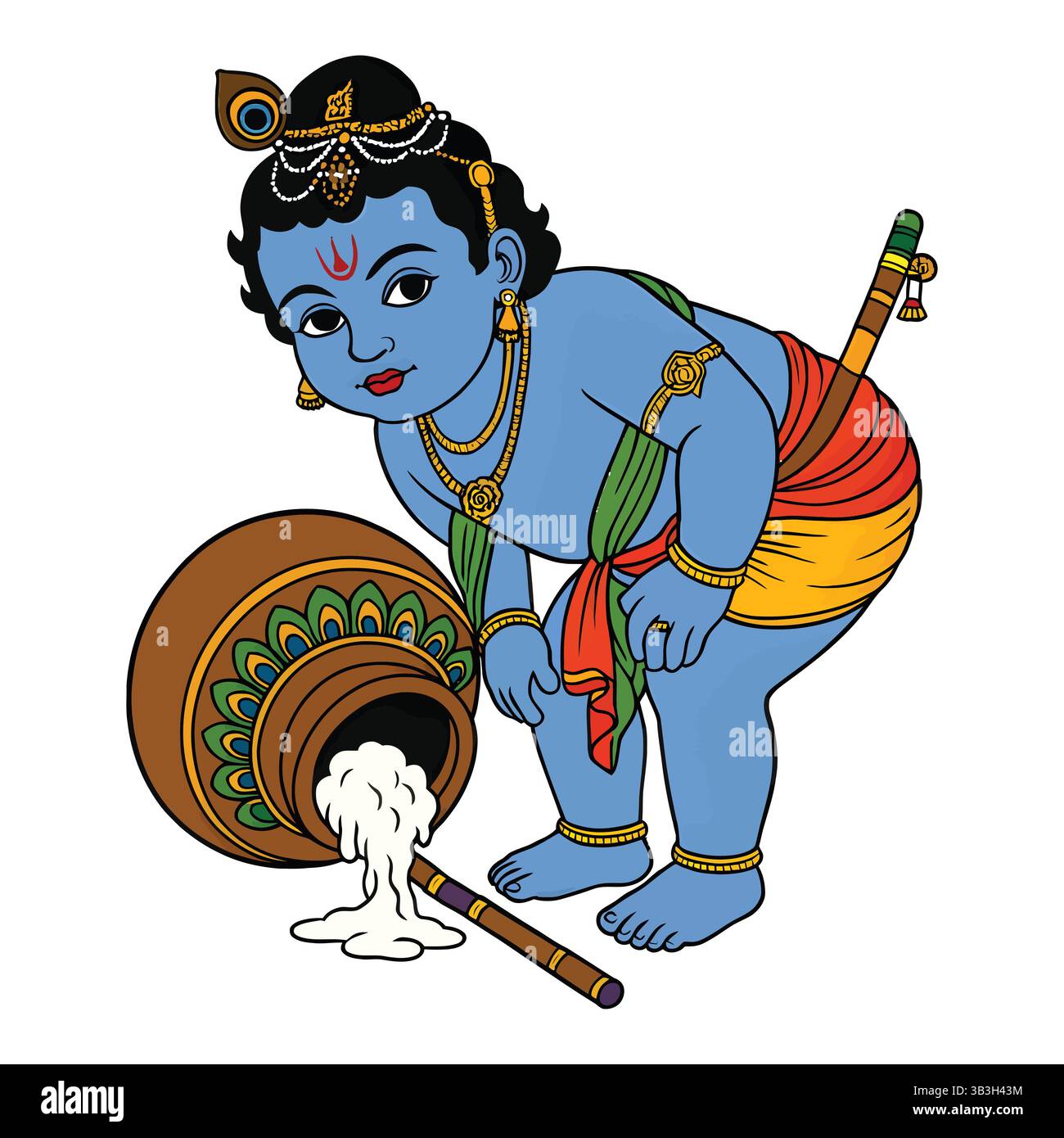 Baby lord krishna hi-res stock photography and images - Alamy