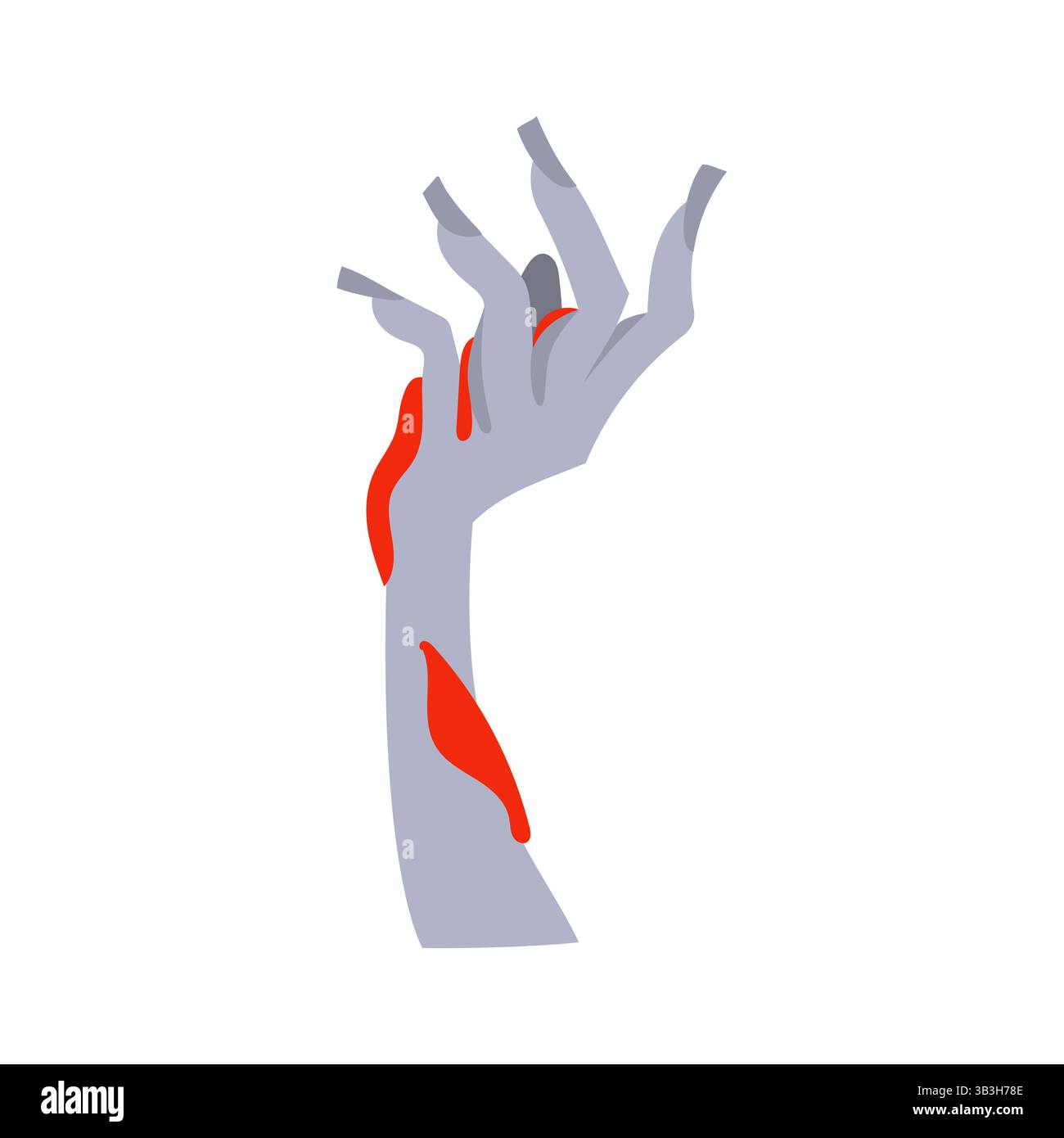 Blood covered hand Stock Vector Images - Alamy