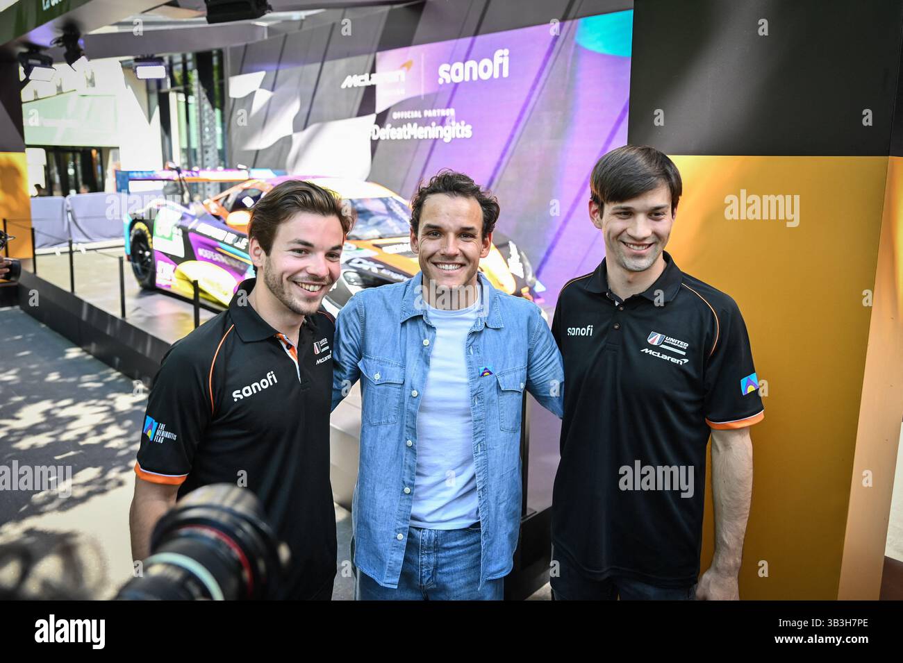 Paris, France. 29th Apr, 2025. Theo Curin, French swimmer, Sebastien ...