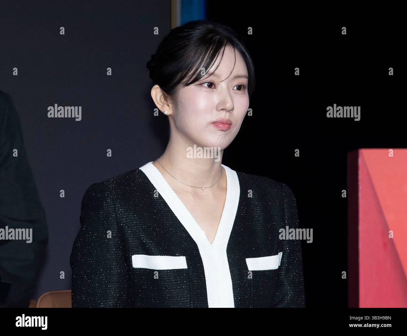 Seoul, South Korea. 29th Apr, 2025. South Korean lawyer and actress Son Eun-yoo, attends a ...