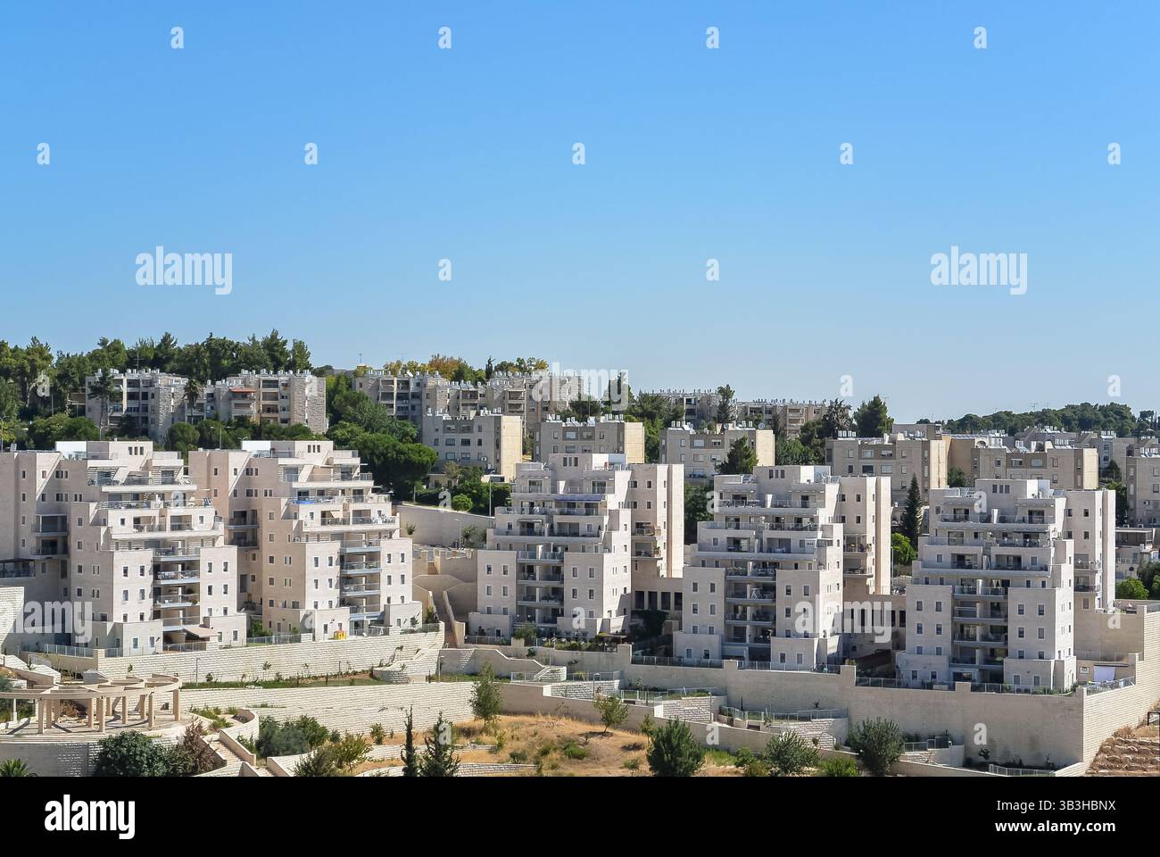Modern residential buildings, housing development. New apartment ...
