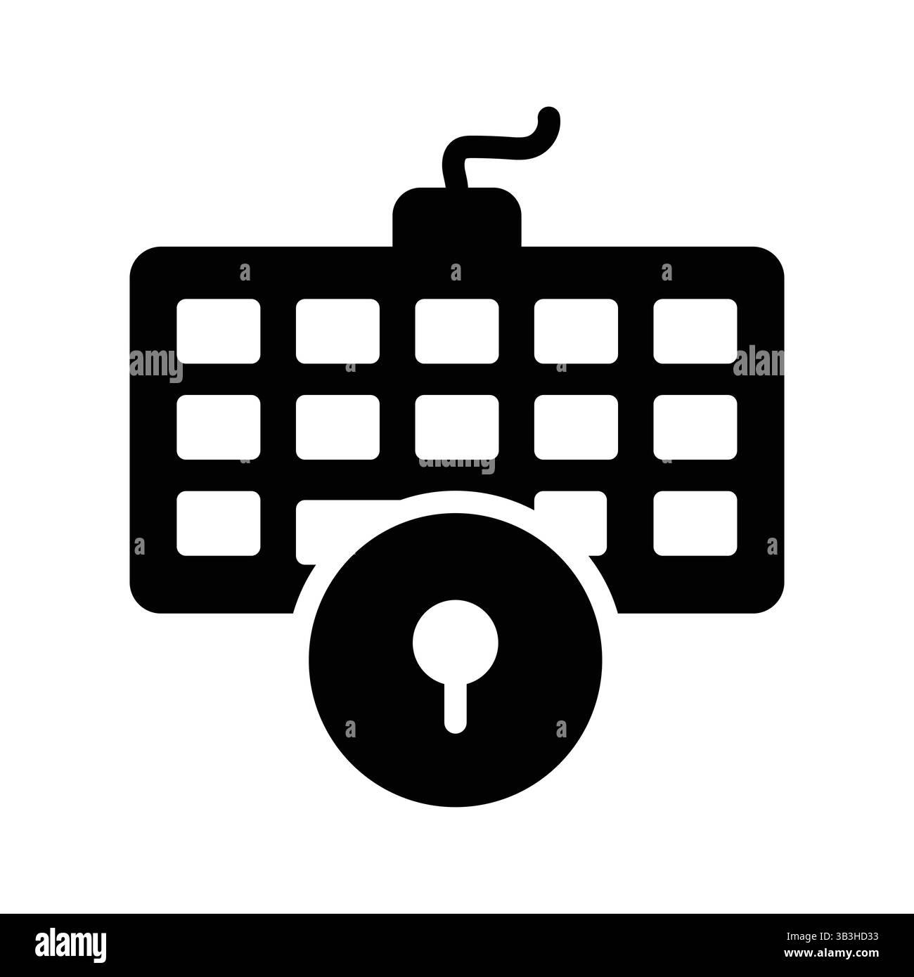 Keyboard Security Cyber Security Concept Personal Data Protection Stock Vector Image And Art Alamy