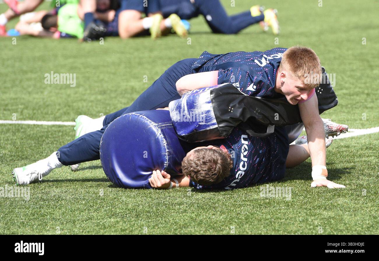 Hive Stadium Edinburgh.Scotland, UK. 29th Apr, 2025. Edinburgh Rugby ...