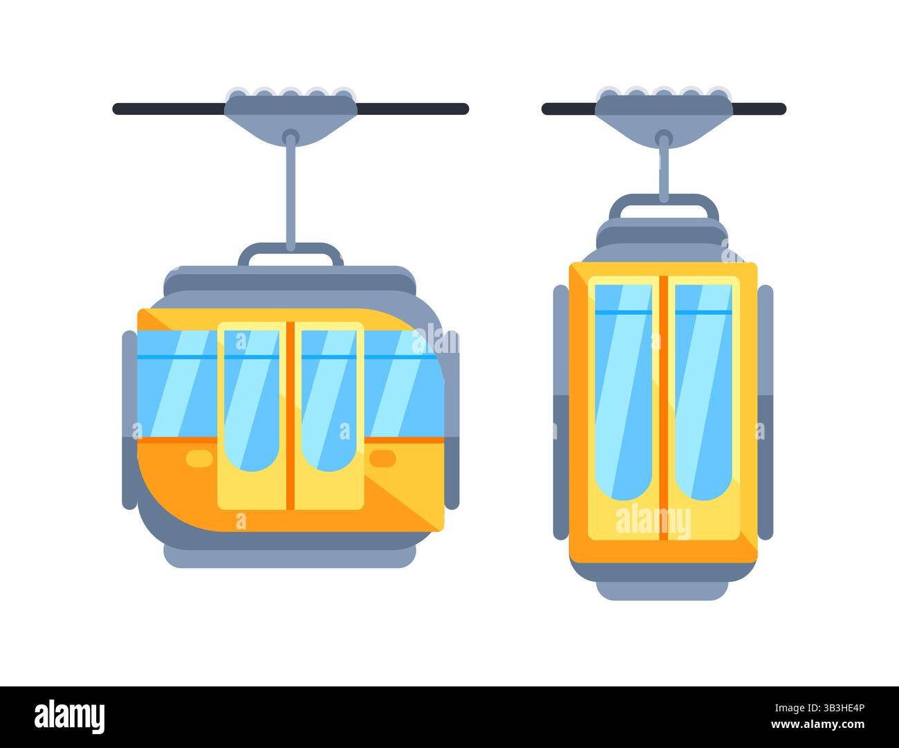 Cable cars mountain Stock Vector Images - Alamy