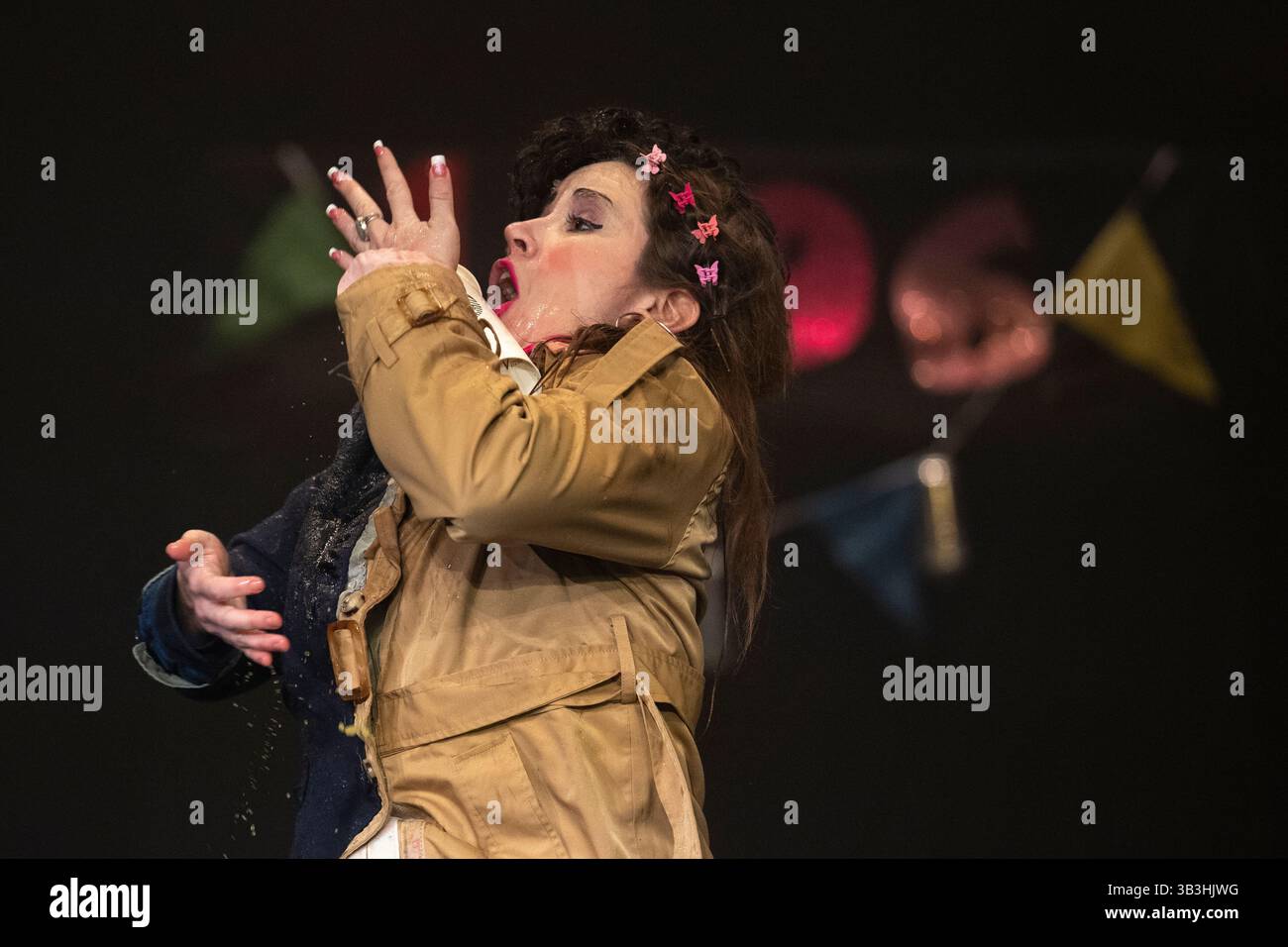 London, UK. 29 April 2025. Natalie Palamides, as both the male and ...