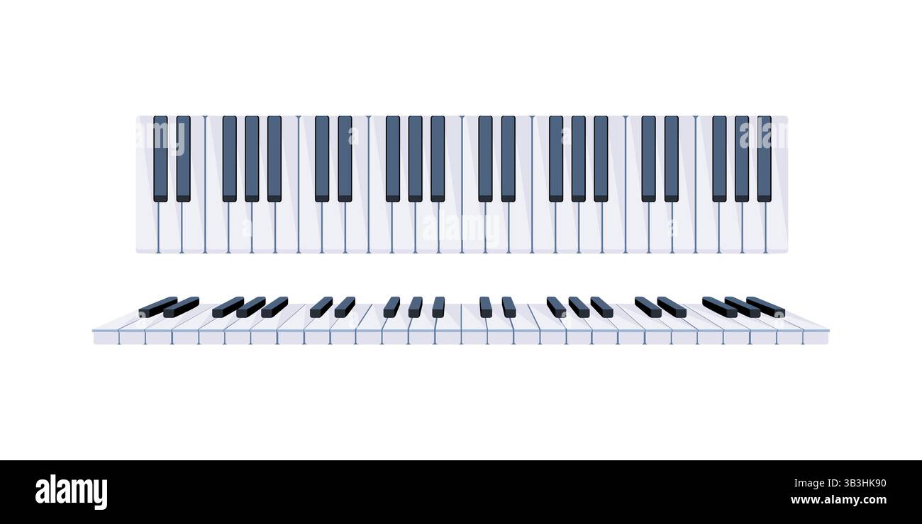 Piano keys forming a seamless pattern for music backgrounds Stock ...