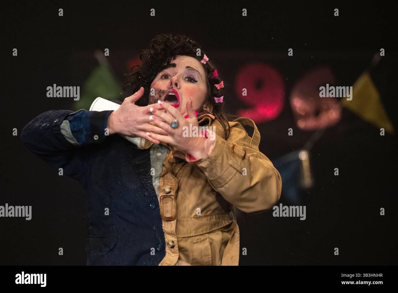 London, UK. 29 April 2025. Natalie Palamides, as both the male and ...