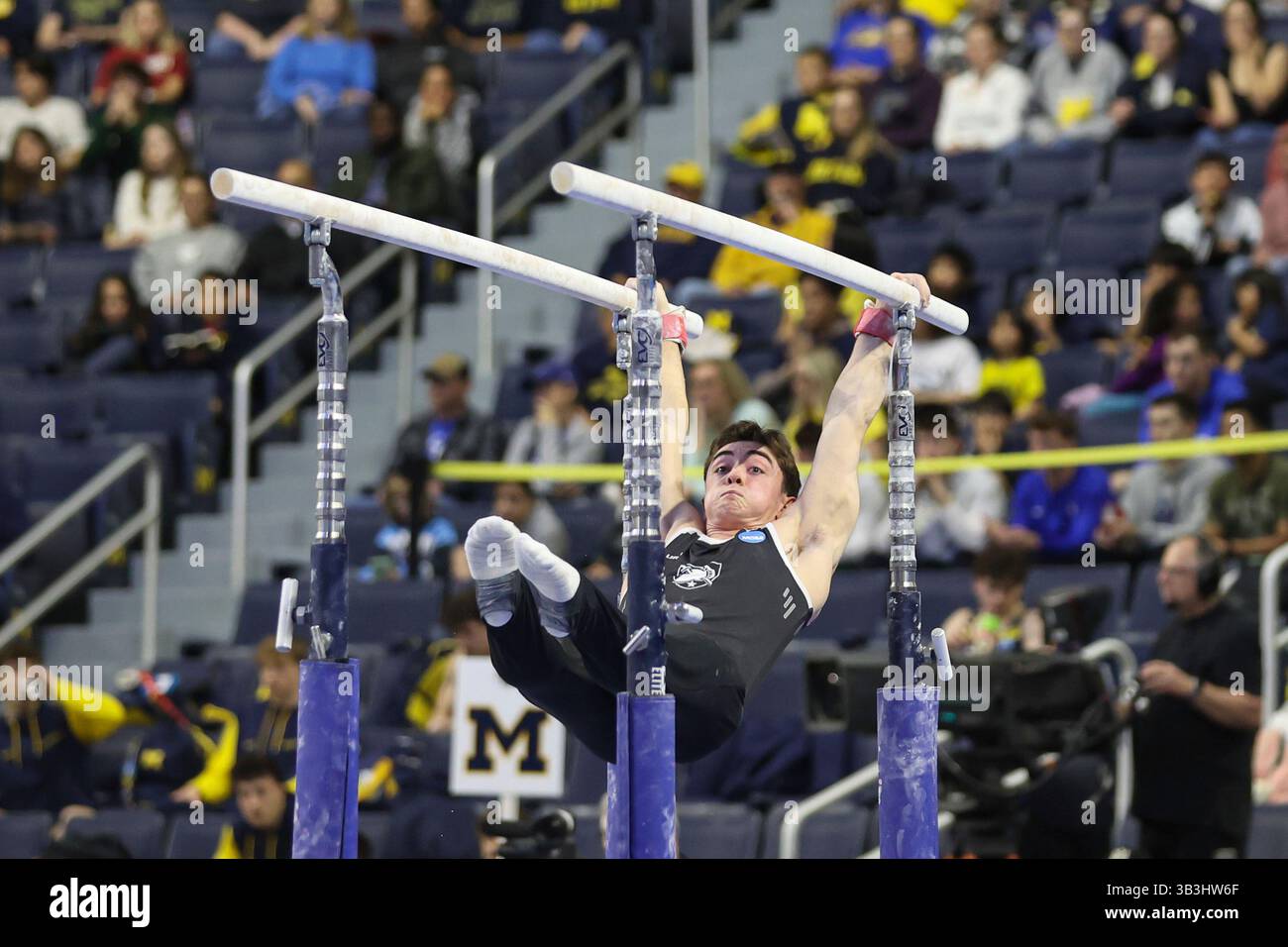 ANN ARBOR, MI - APRIL 19: Army gymnast Conor Heary performs on the ...