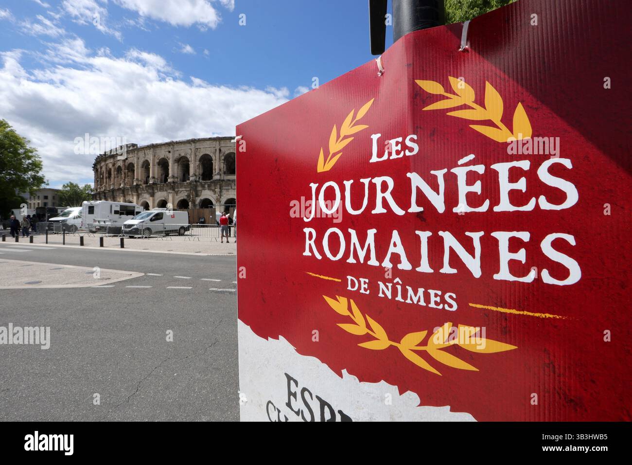 Nimes, France. 24th Apr, 2025. Atmosphere during Roman Games at the ...