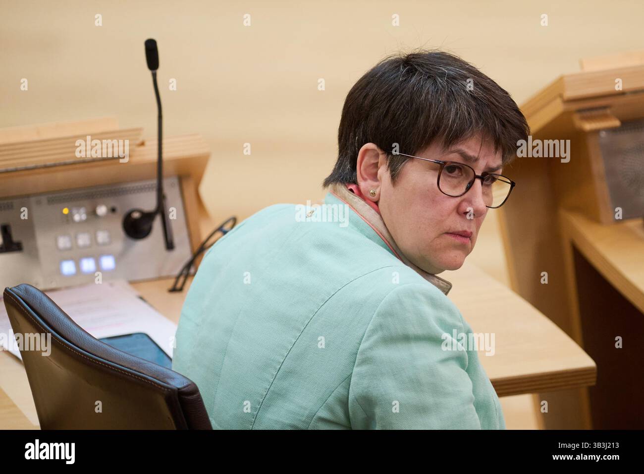 Edinburgh Scotland, UK 29 April 2025. Tess White MSP at the Scottish ...