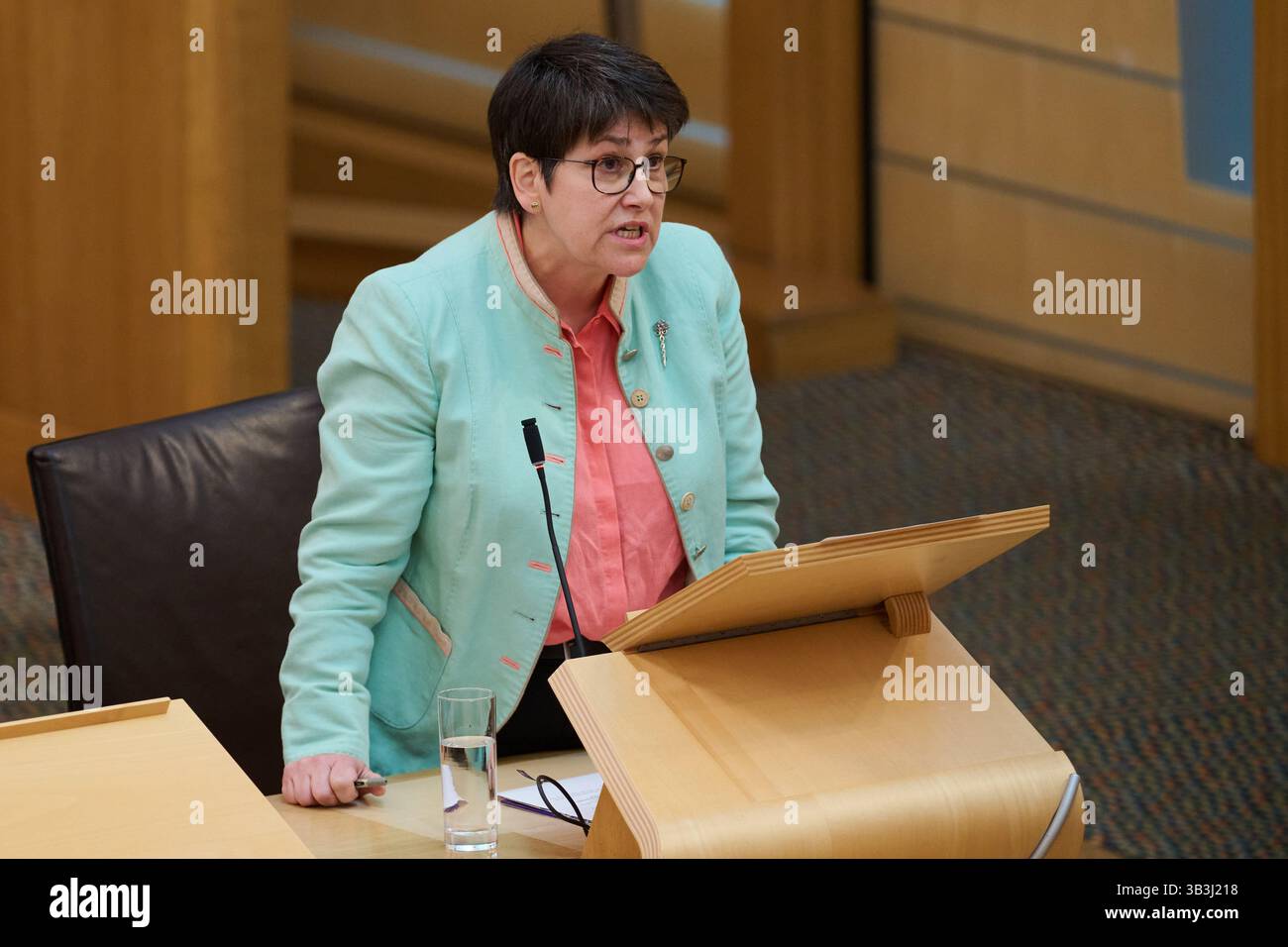 Edinburgh Scotland, UK 29 April 2025. Tess White MSP at the Scottish ...