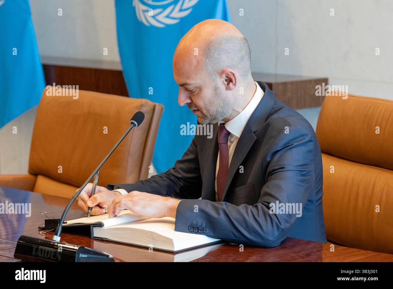 April 29, 2025, New York, New York, USA: UN Secretary-General Antonio ...