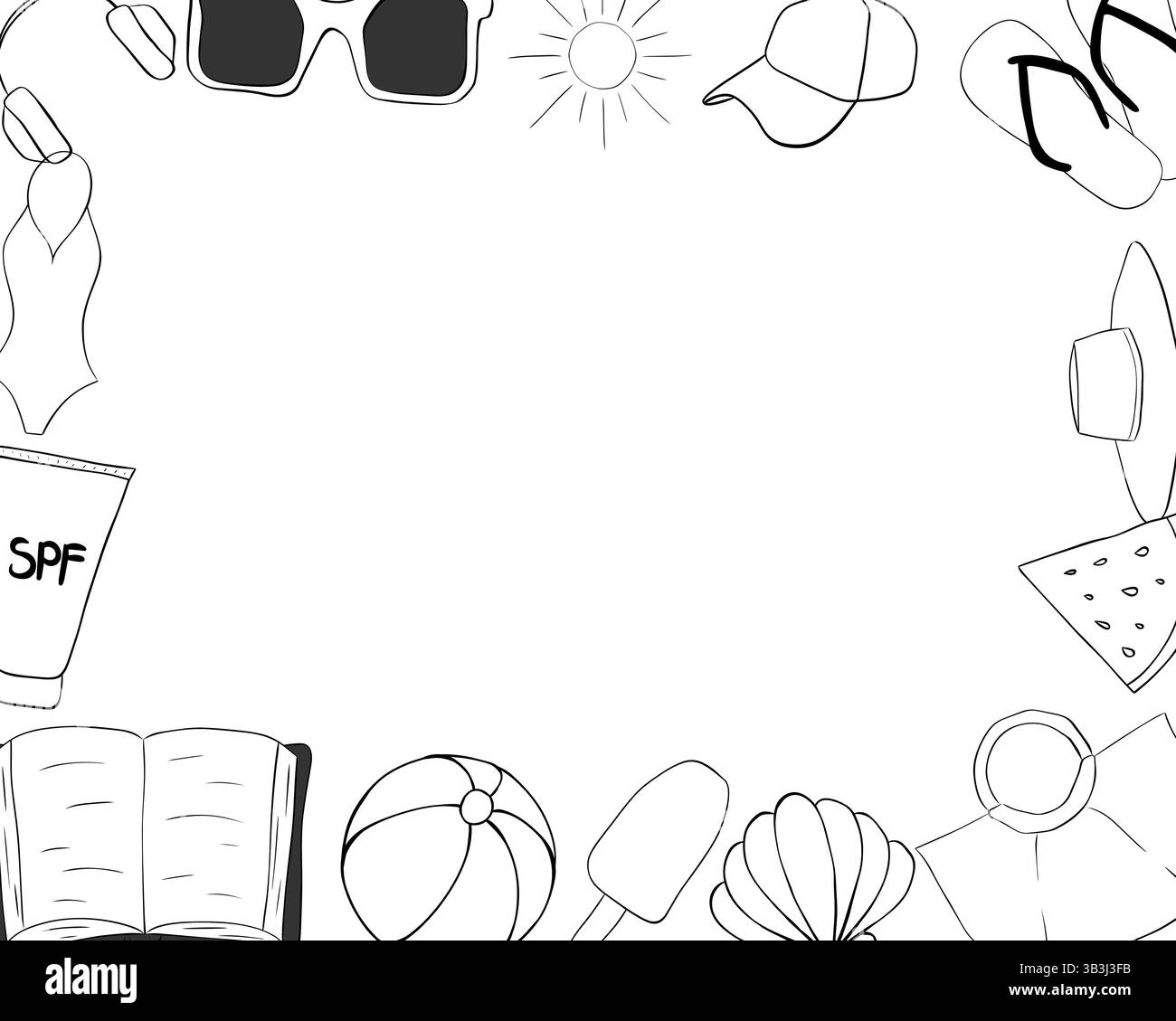 Party invitation frame Black and White Stock Photos & Images - Alamy