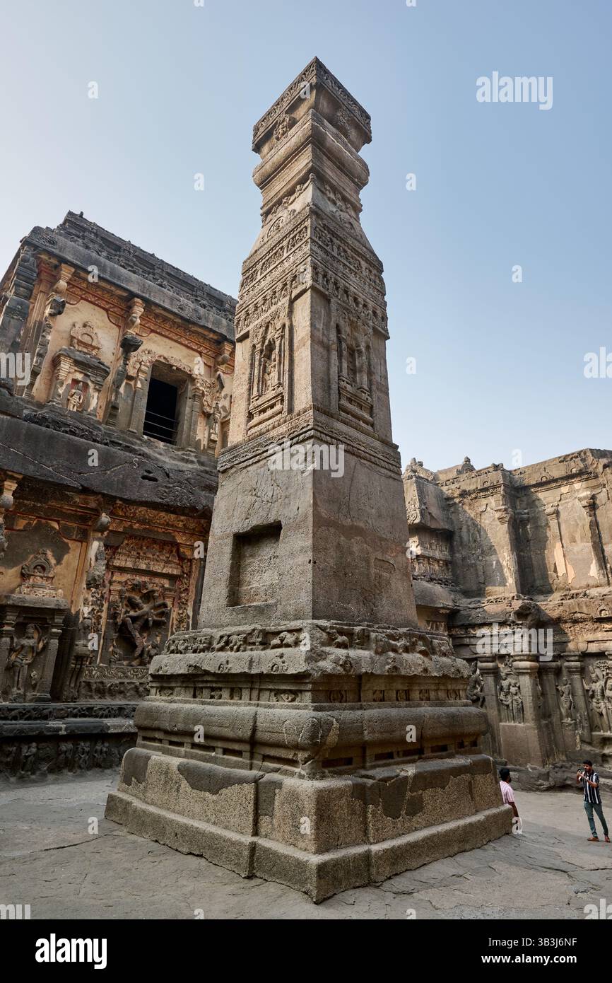 The Kailasha Temple, cave 16 of Ellora caves, Aurangabad, India, Asia ...