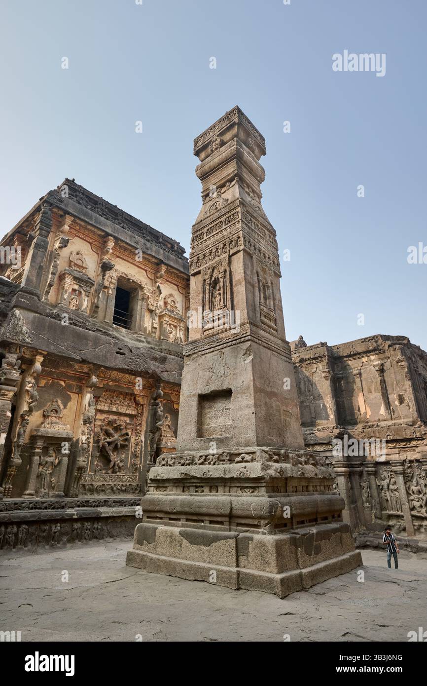 The Kailasha Temple, cave 16 of Ellora caves, Aurangabad, India, Asia ...