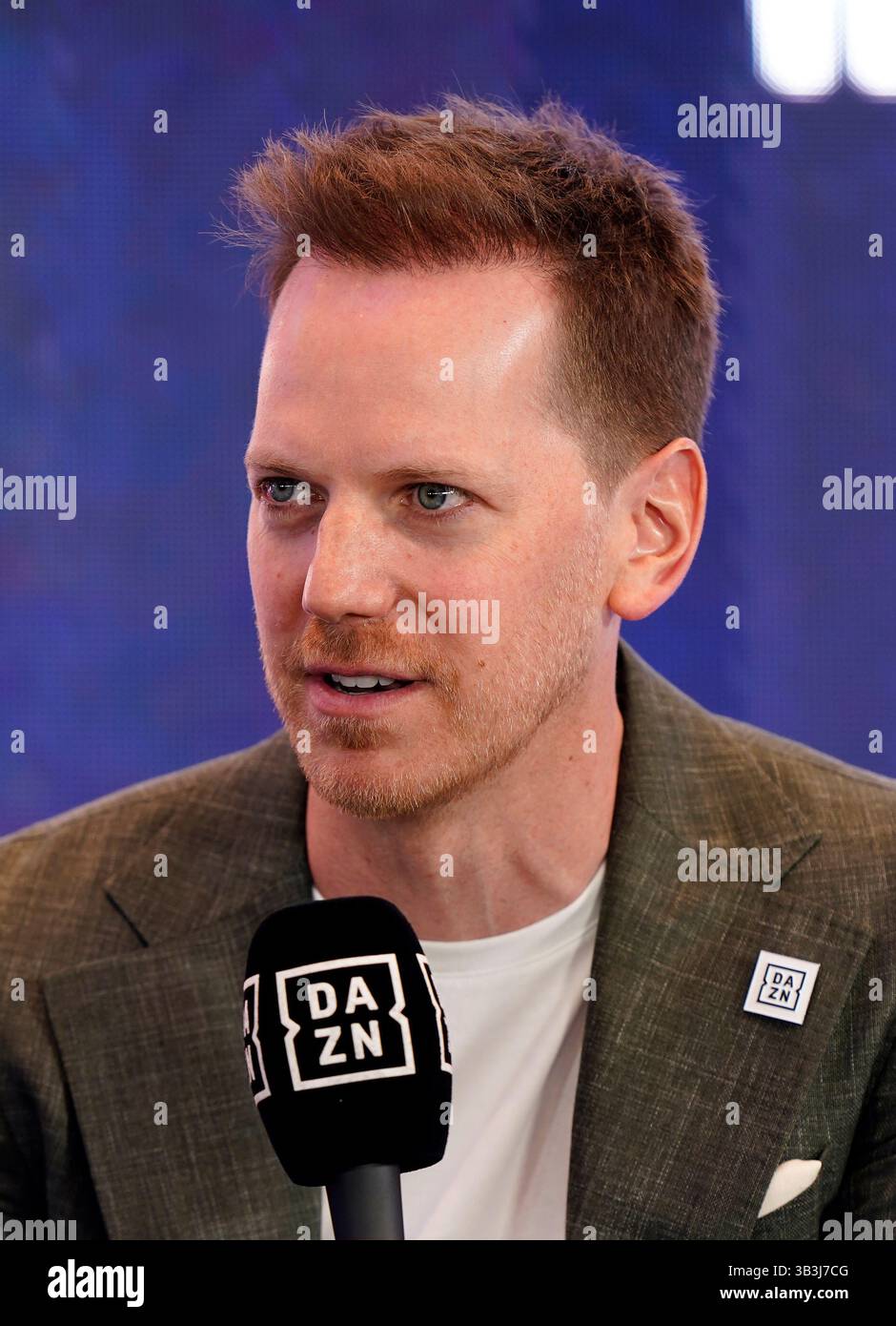Michael Ridout during a press conference at Wembley Stadium, London. A ...
