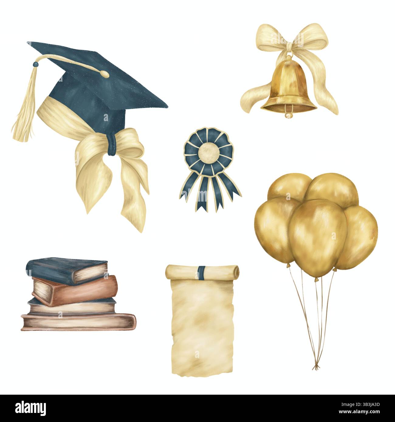 Ribbon set illustrations Cut Out Stock Images & Pictures - Alamy