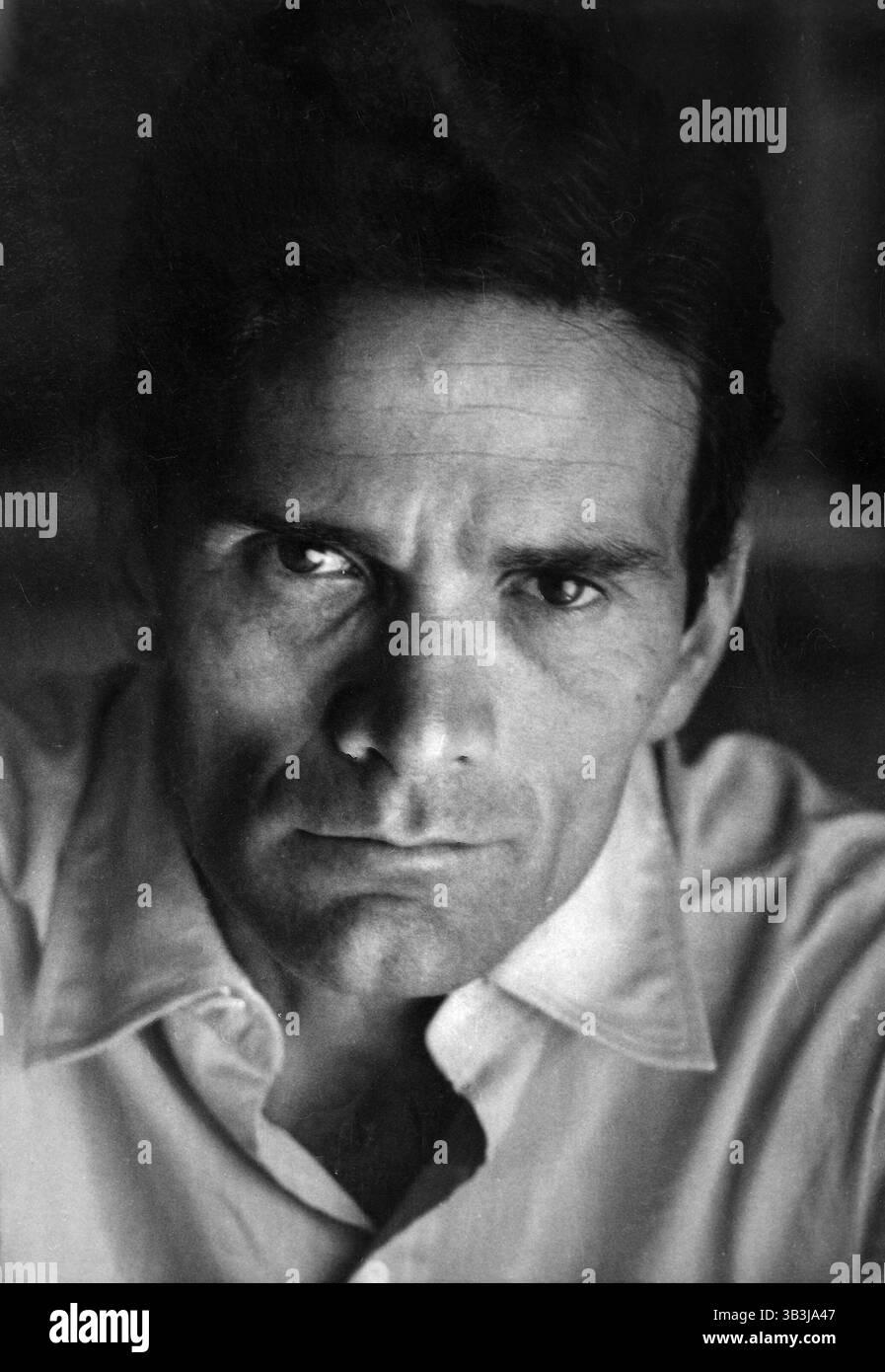 Italian poet and film director Pier Paolo Pasolini, 1950s Stock Photo ...