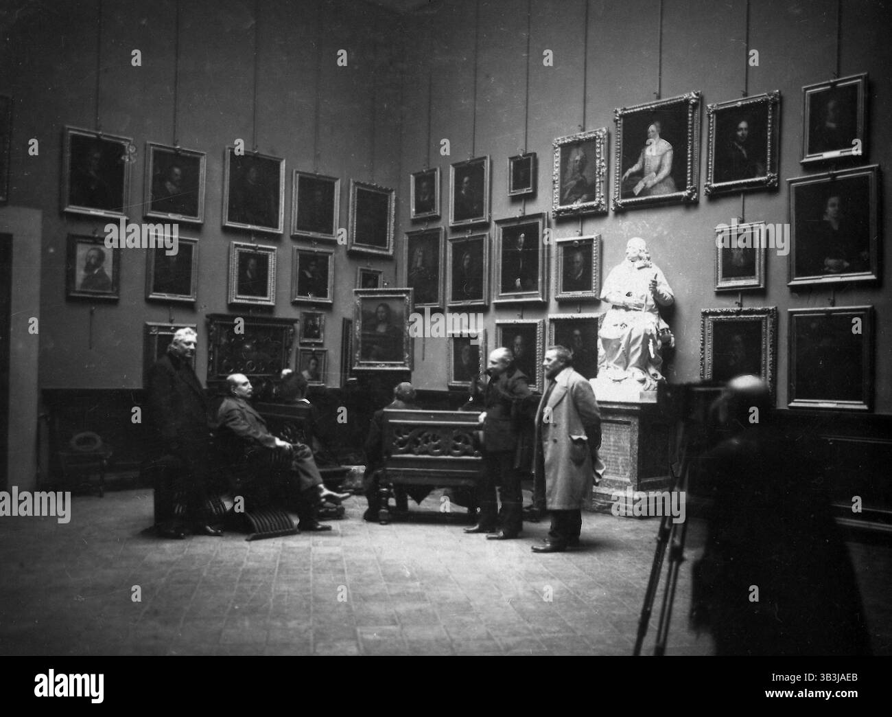 The stolen painting Mona Lisa recovered in Florence, Italy 1913 Stock ...