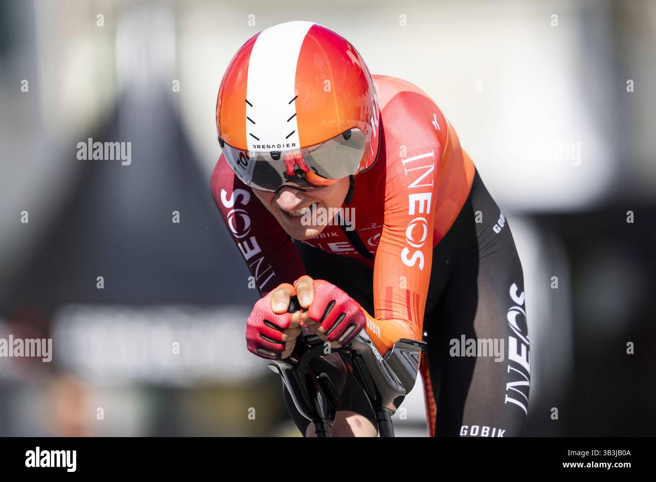 Carlos Rodriguez from Spain of team Ineos Grenadiers in action during ...