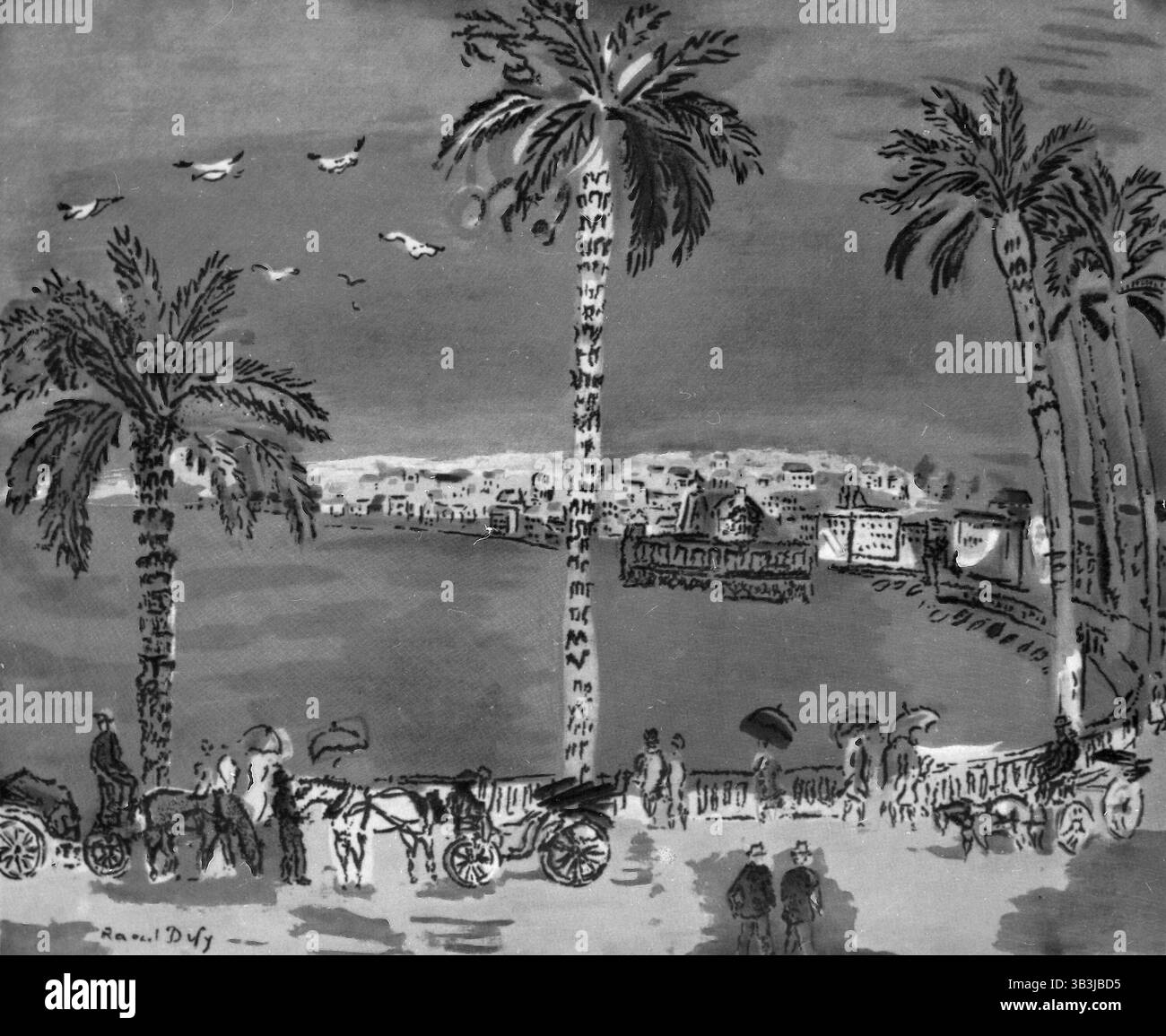 Baie des Anges, painting by French artist Raoul Dufy, 1920s Stock Photo ...