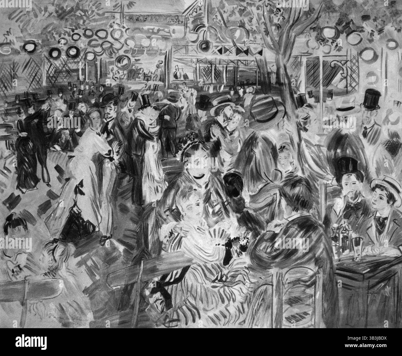 Moulin de la Galette, painting by French artist Raoul Dufy, 1920s Stock ...