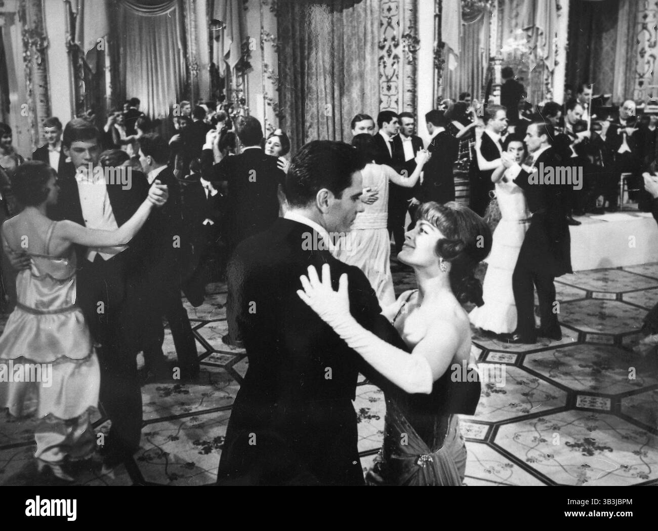 American actor Tom Tryon and actress Romy Schneider in the movie The ...