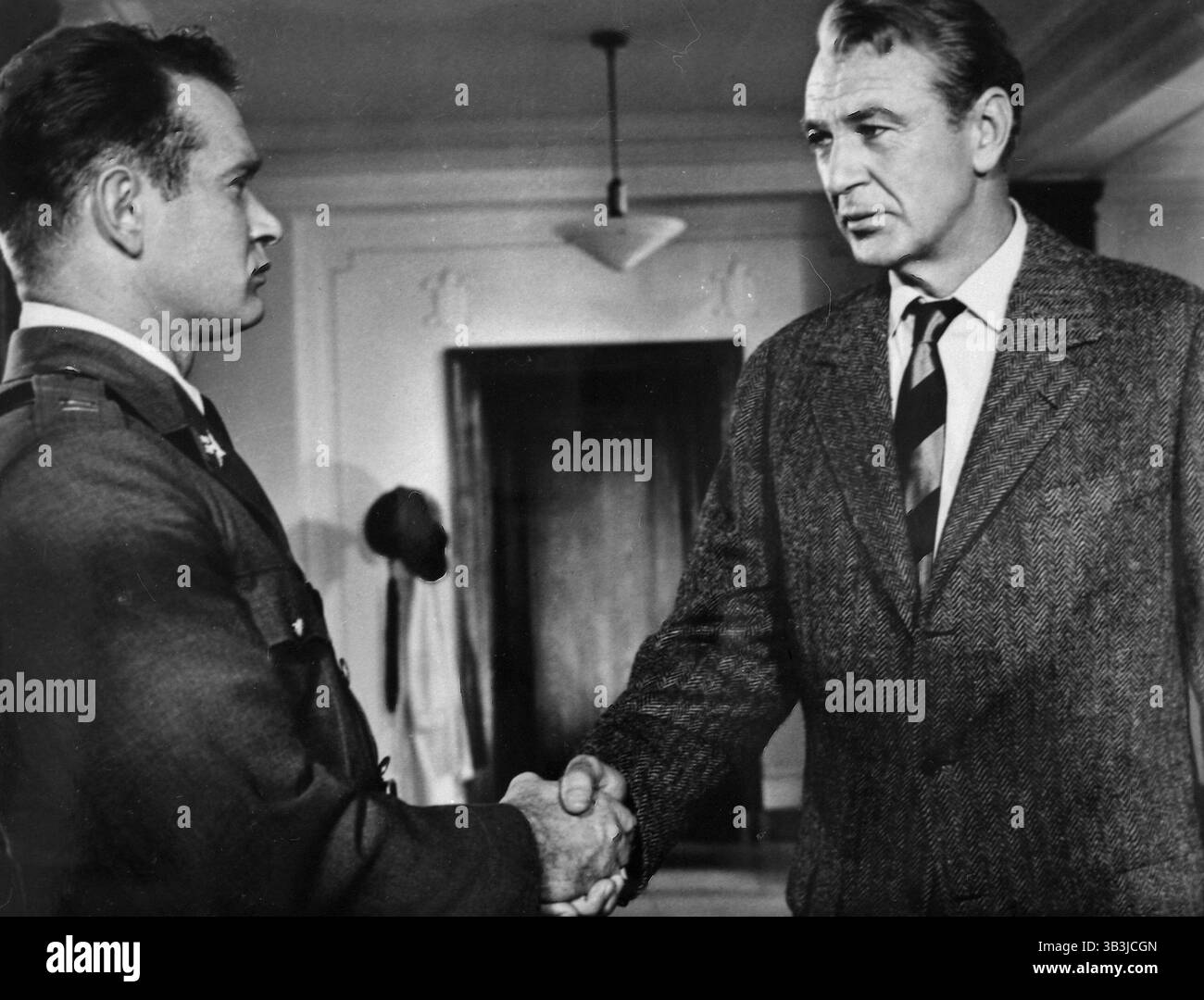 American actor Gary Cooper in the movie The Court-Martial of Billy ...