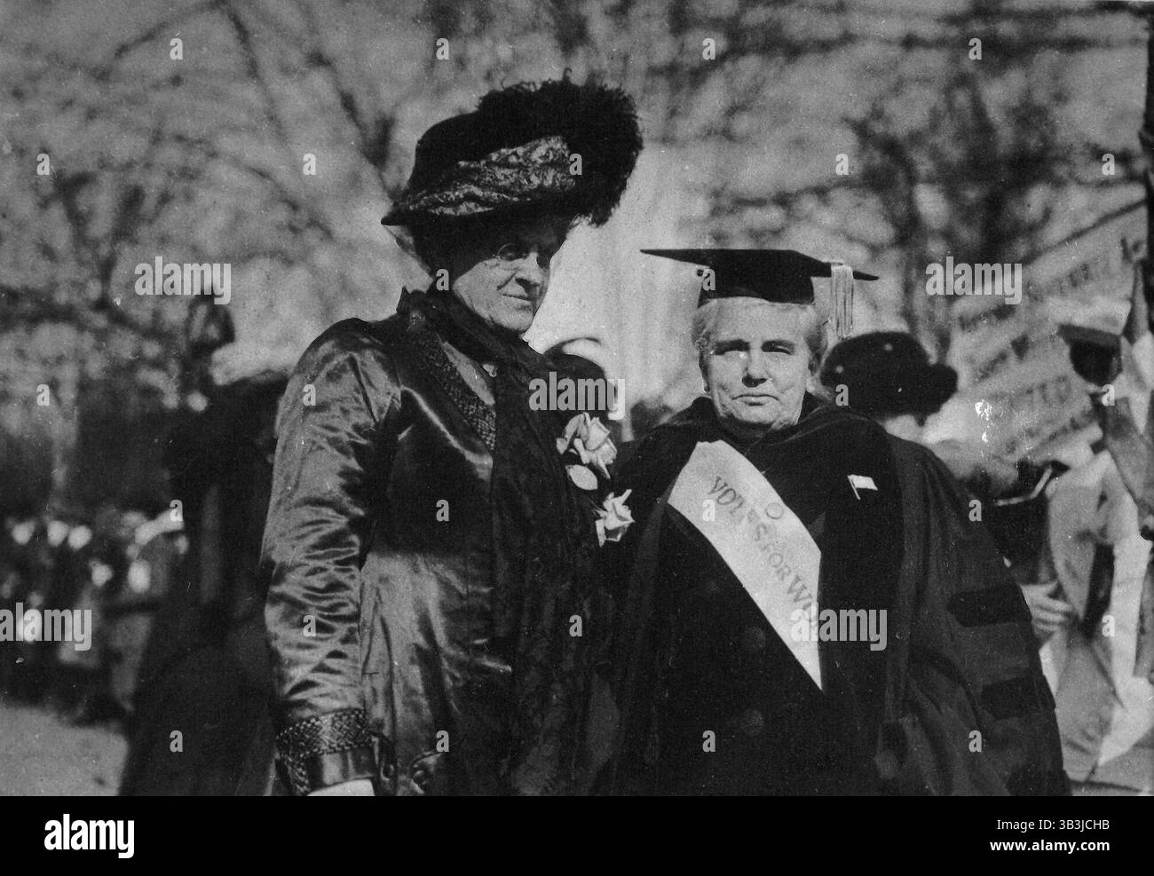 American suffragettes at a demonstration, USA 1915 Stock Photo - Alamy