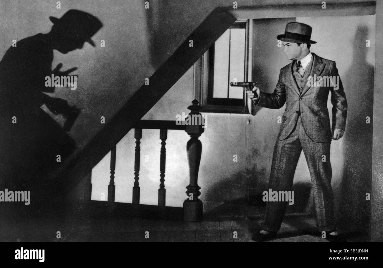 American actor Edward G. Robinson in the movie Little Caesar, USA 1931 ...