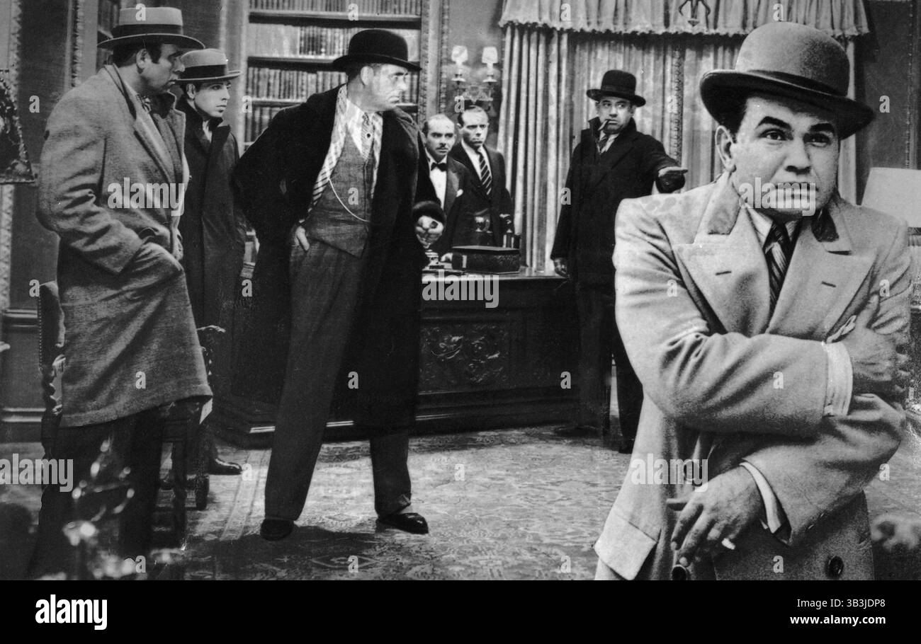 American actor Edward G. Robinson in the movie Little Caesar, USA 1931 ...